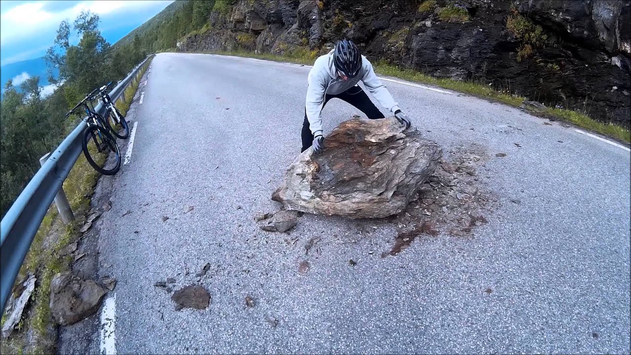 Rockfall, rockslide - YouTube