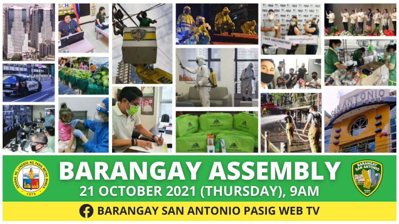 Barangay Assembly - October 21, 2021 - YouTube
