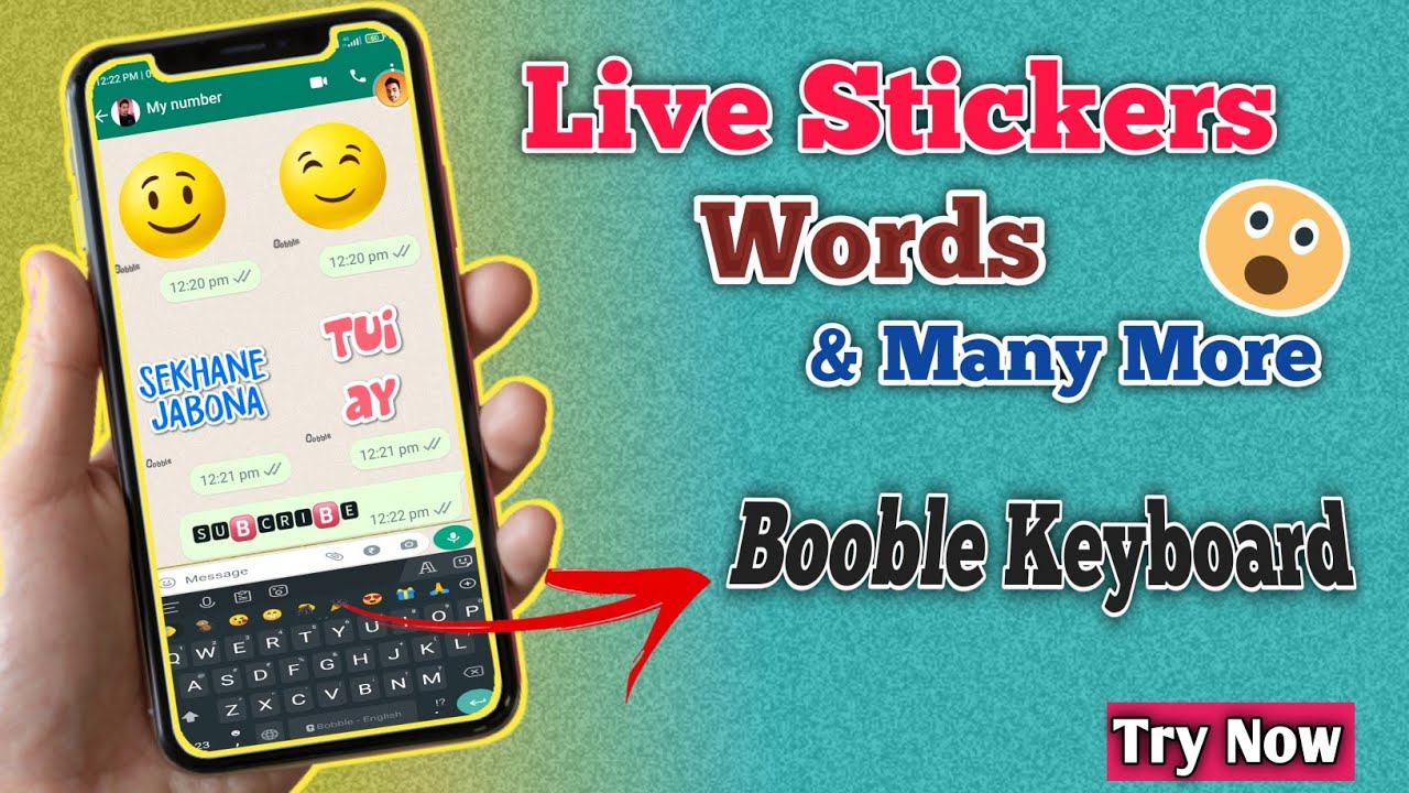 Booble Keyboard || Features , Enable , Disable || Exciting Keyboard 😍😍 ...