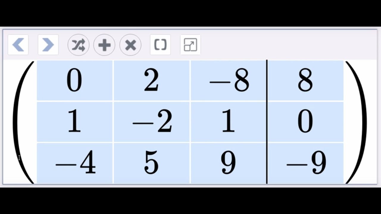 Gauss Elimination (3x3 Matrix) - YouTube