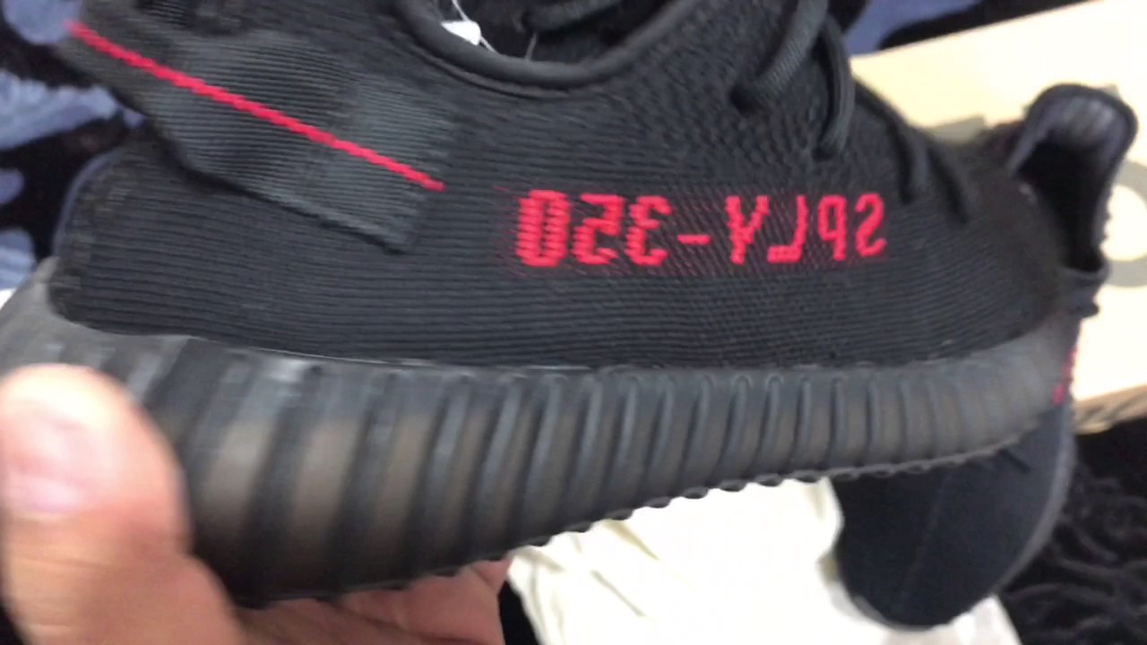 ADIDAS YEEZY BOOST 350 RED "BRED" - YouTube