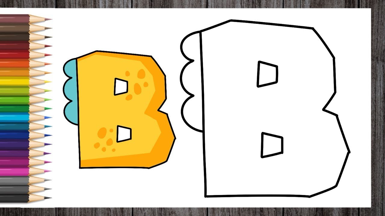 ABCD Writing | Alphabet B Drawing Easy for kids | Alphabet A to Z ...