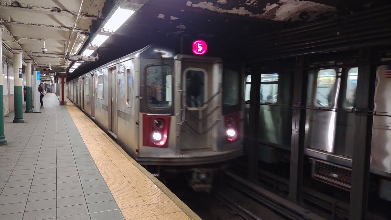 MTA NYCT Subway: Brooklyn Bound (4)/(5) Trains @ Wall Street - YouTube