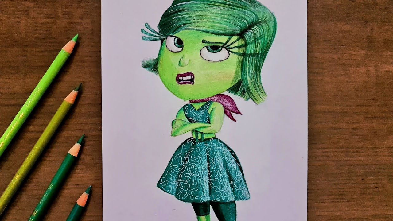 Drawing Disgust from Inside Out - YouTube