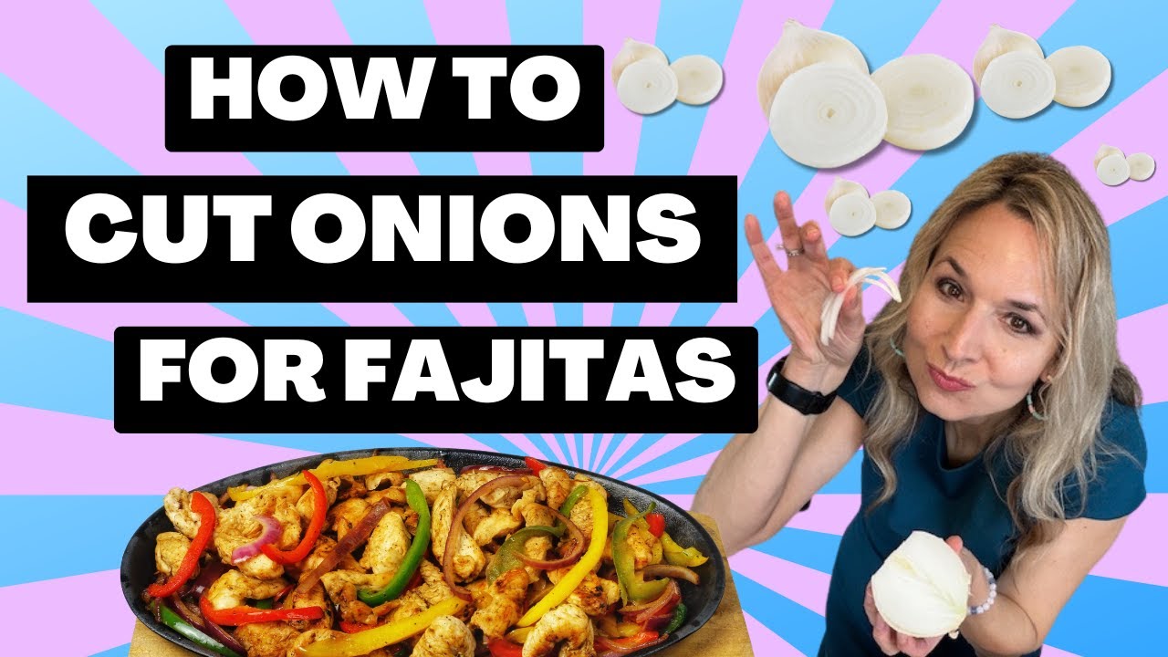 BEST WAY TO CUT ONIONS INTO STRIPS LONG PIECES | How to Cut Onions for ...