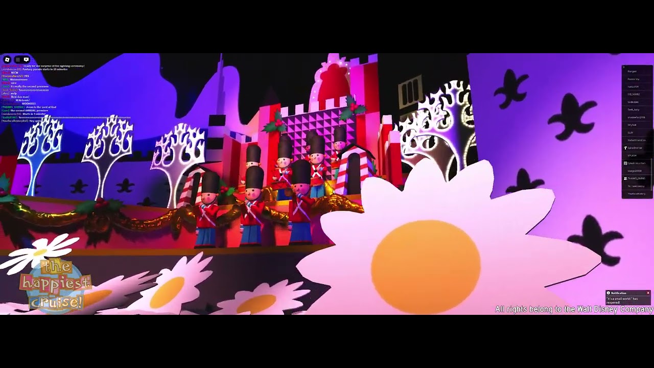 Roblox It's a Small World Lighting Ceremony, Full Ride & Christmas ...