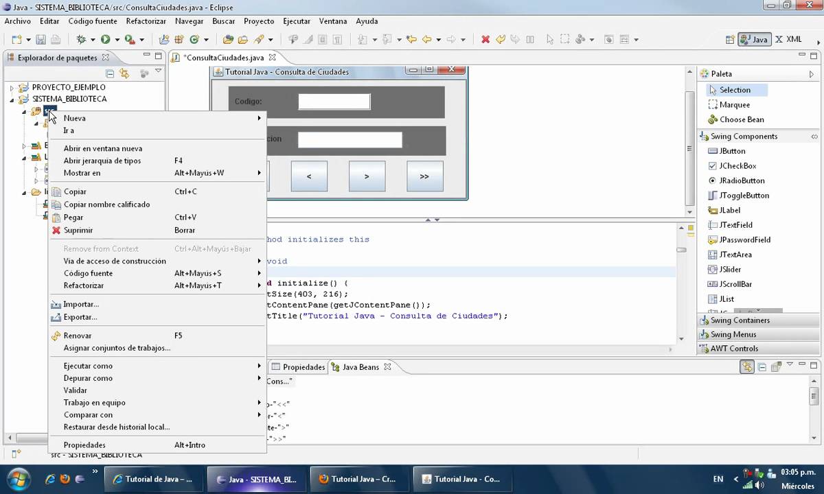 Tutorial Java - Consulta de registros fácil en Java Swing 2/3 - YouTube