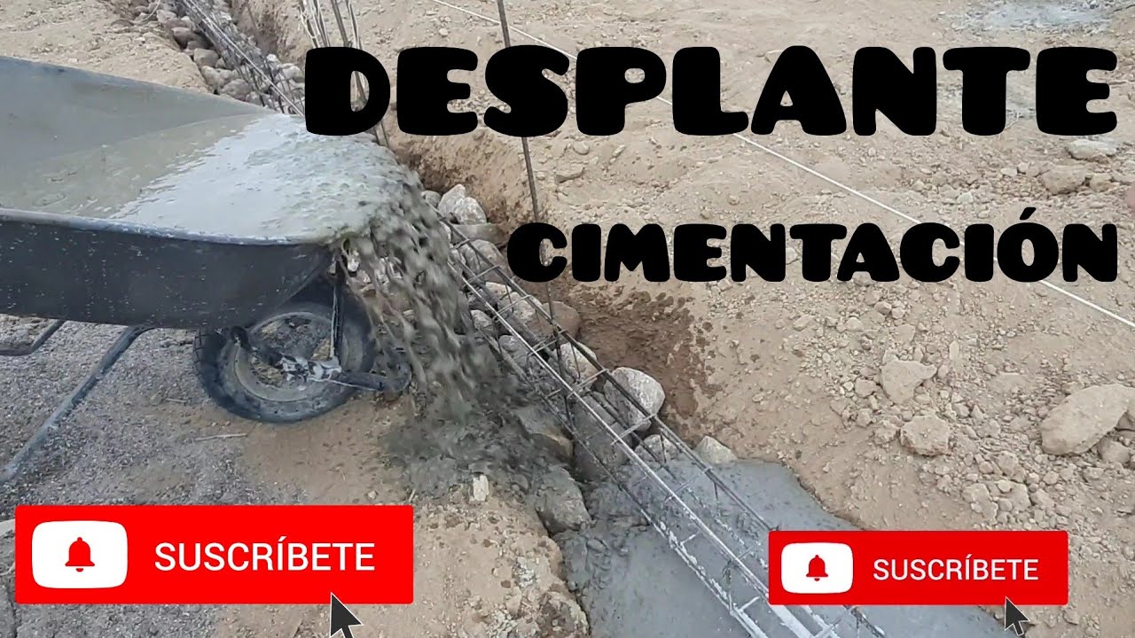 CÓMO REALIZAR EL DESPLANTE EN LA CIMENTACIÓN... - YouTube