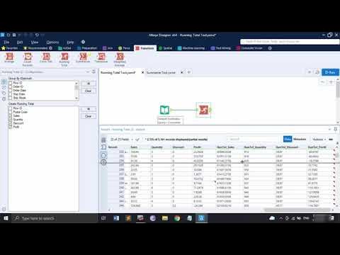 Alteryx Tutorial for Beginners 17 - How to Use Running Total Tool in ...