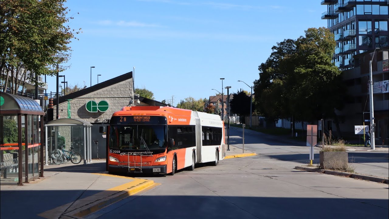 (Ride Video) Miway Route 2 Hurontario on 2020 New Flyer XDE60 2059 ...