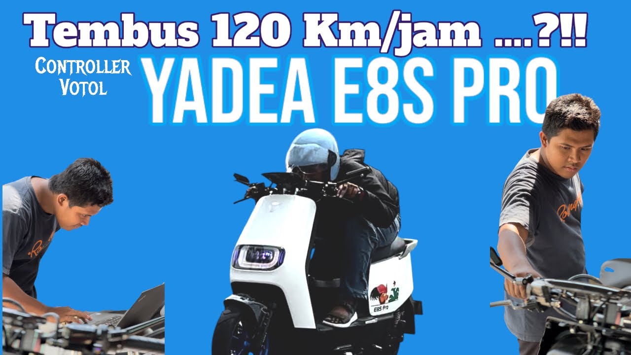 Yadea E8s Pro Ganti Controller Votol EM50-4 - YouTube