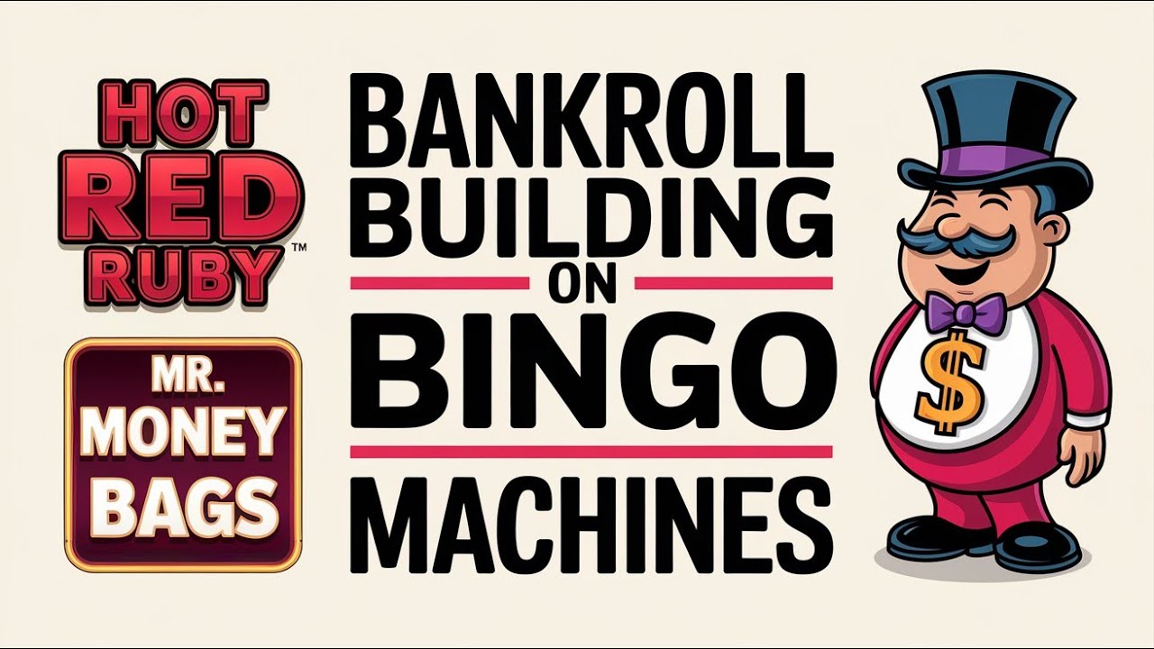 Hot Red Ruby 2 vs Mr Money Bags Bingo Bankroll Building #winstar #vgt # ...