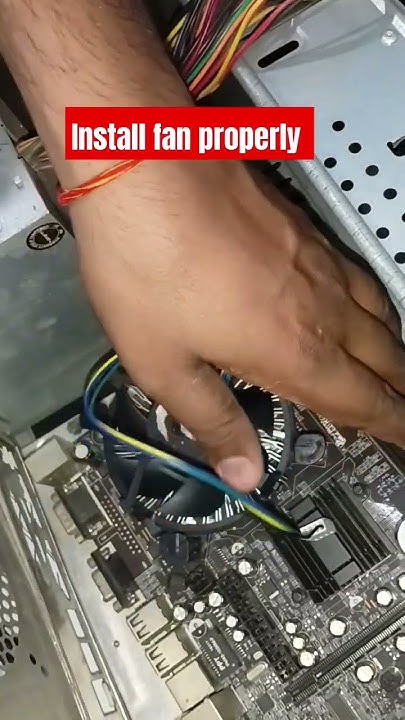 How to install cpu fan properly #cpu fan - YouTube