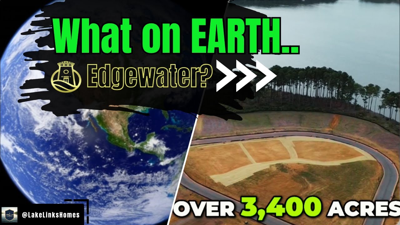 Drone Tour + Lot Map | Edgewater | NEW / BEST Lakefront Lots - YouTube