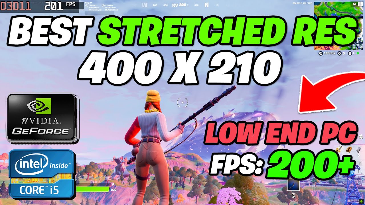 Best Stretched Resolution in Fortnite For MAX FPS! 🔧(FPS Boost on Low ...