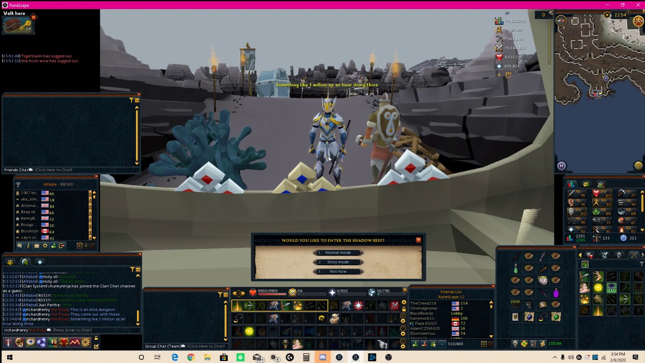 showing a friend some new things in runescape 3 - YouTube