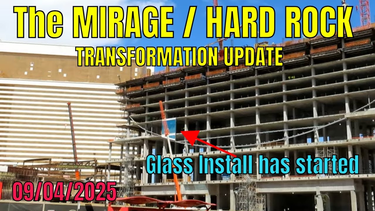 Mirage to Hard Rock Hotel Transformation Update 09 04 2025 - YouTube