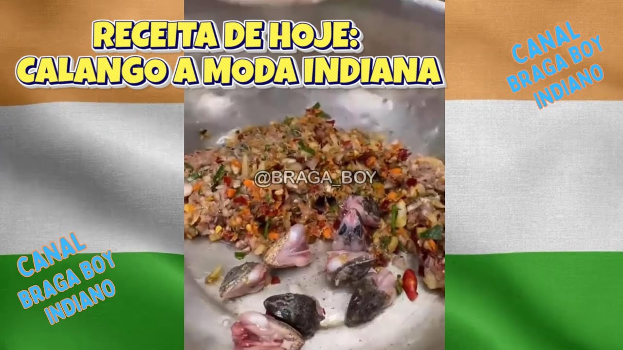 RECEITA DE HOJE: CALANGO A MODA INDIANA (COMIDAS INDIANAS) - YouTube