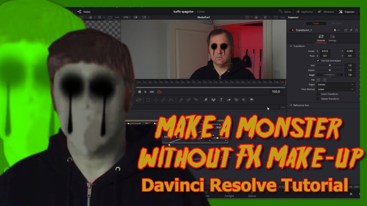 Make a monster for your films without FX make-up (Davinci Resolve ...