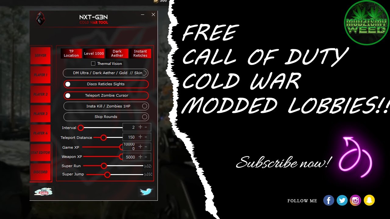FREE CALL OF DUTY COLD WAR MODDED LOBBIES!!! - YouTube