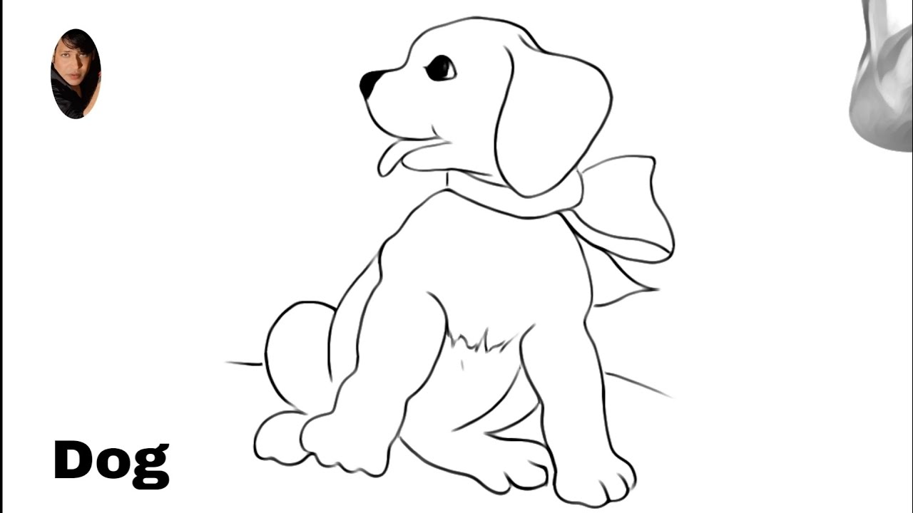 How To Draw A Dog Easy Step By Step l 🐕 Dog drawing easy l pencil ...