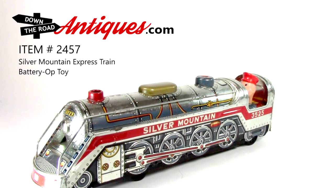 Silver Mountain Express Battery Operated Train Toy - 1960's - YouTube