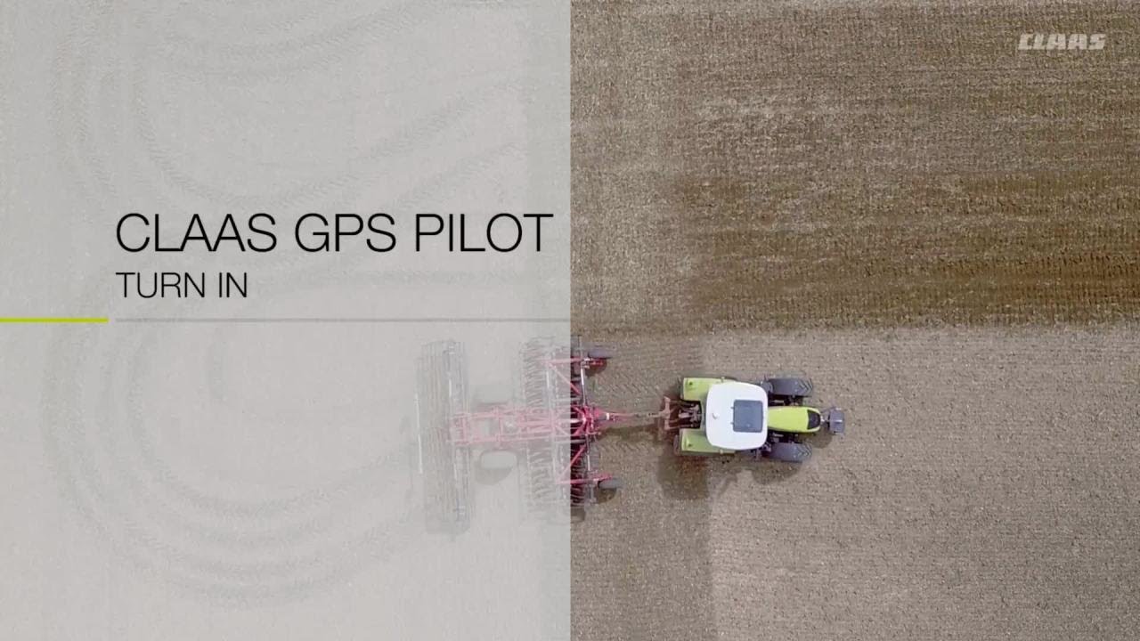 CLAAS EASY. GPS PILOT. TURN IN. - YouTube