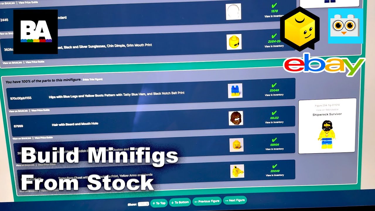 VLOG154 - New Tool To Build Minifigs From Your Inventory, Picking ...