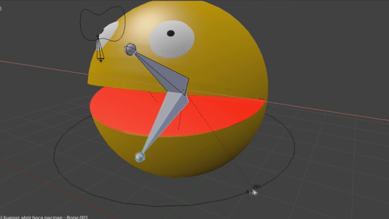 pacman Rigging 3d blender - YouTube