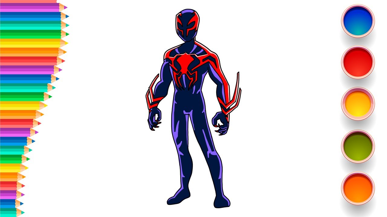 How to Draw Miguel O'Hara | Spider-Man 2099 | Easy Step-by-Step ...