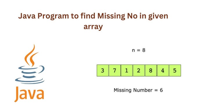 Java Program To Find Missing Number In Array Answer : Find Missing