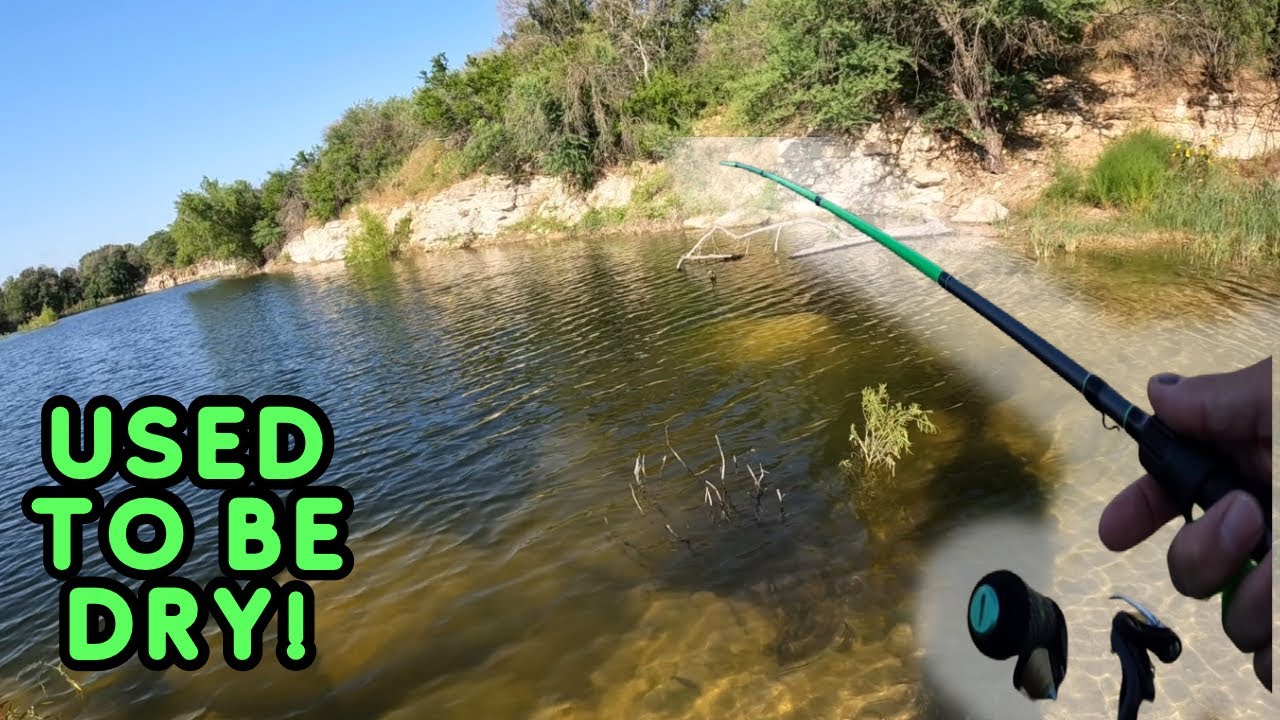 This dried up quarry pit is FLOODED now, and full of fish! - YouTube