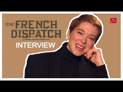 Léa Seydoux THE FRENCH DISPATCH Interview - YouTube