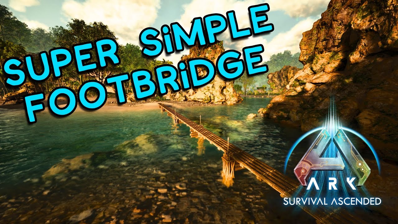 Quick and EASY little bridge build! | Ark Survival Ascended - YouTube