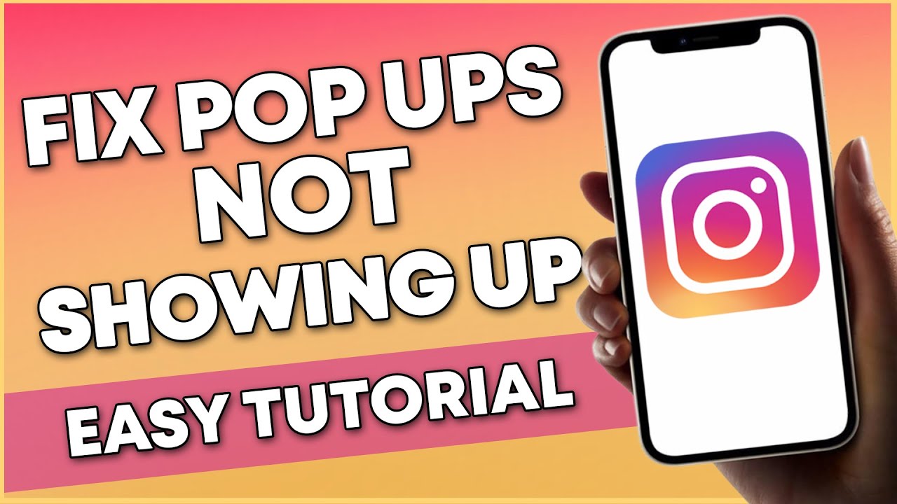 How To FIX Instagram Pop Ups Not Showing Up (EASY) - YouTube