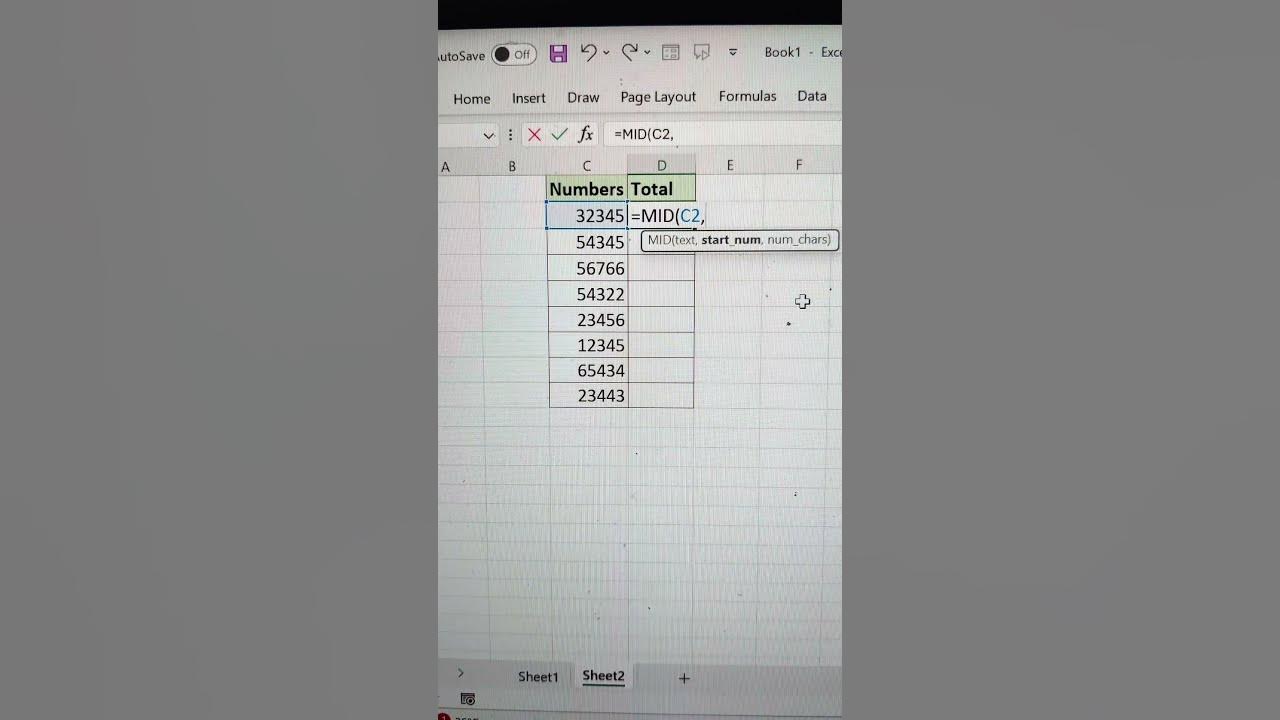 Split Number And Find SUM In Excel 🔥 | Excel Tricks For Beginners 💯 #shorts #interview #bytetech ...