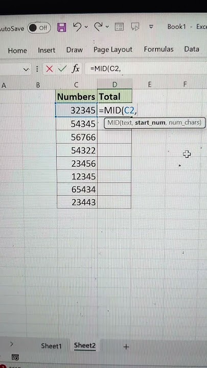 Split Number And Find SUM In Excel 🔥 | Excel Tricks For Beginners 💯 #shorts #interview #bytetech ...