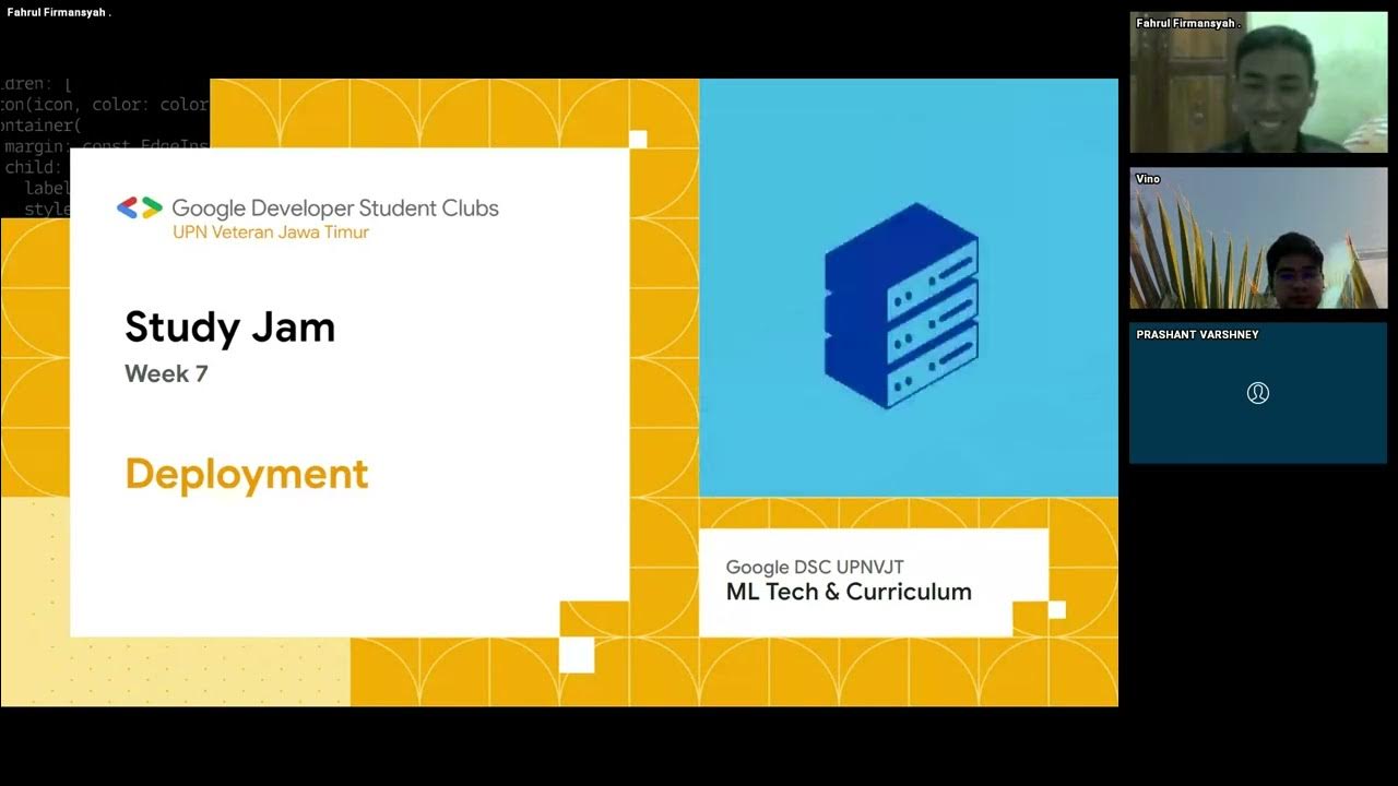 ML StudyJam Series (Week 7) - Deployment - YouTube