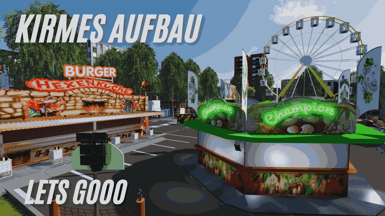 LS22 Endlich wieder Kirmes Aufbau mit Neuen und Heftigen Geschäften ...