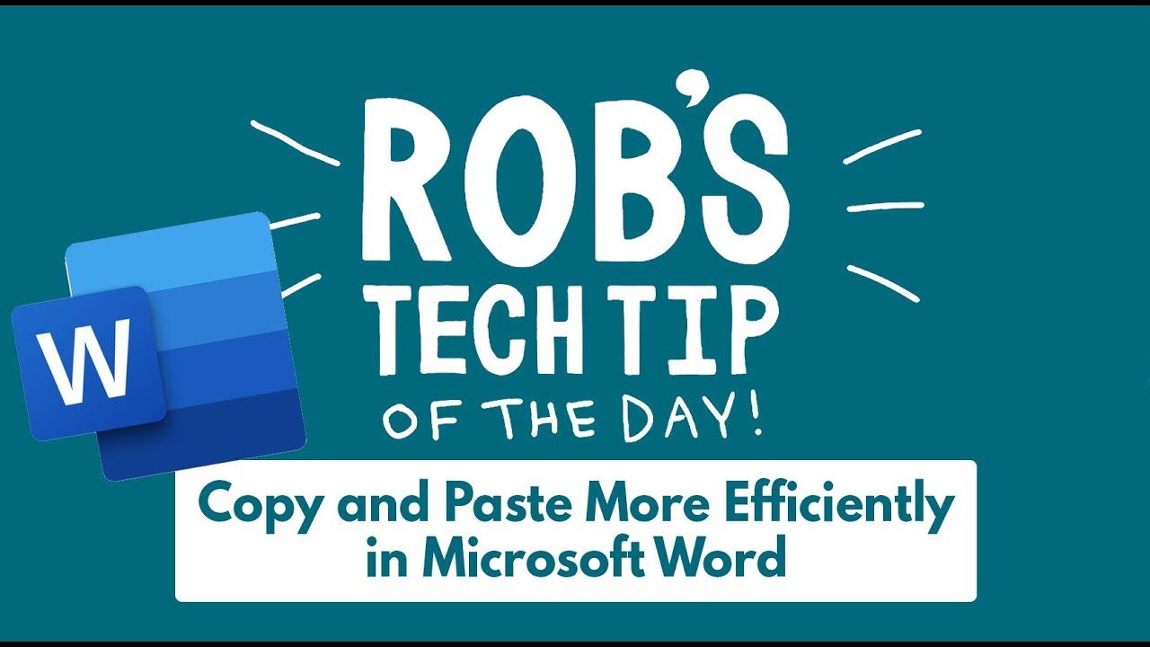Copy and Paste More Efficiently in Microsoft Word - YouTube