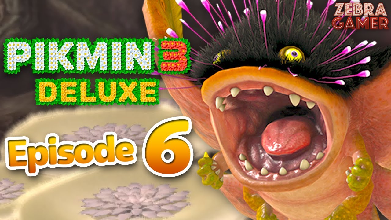 Pikmin 3 Deluxe Gameplay Walkthrough Part 6 - Day 6! Vehemoth Phosbat ...