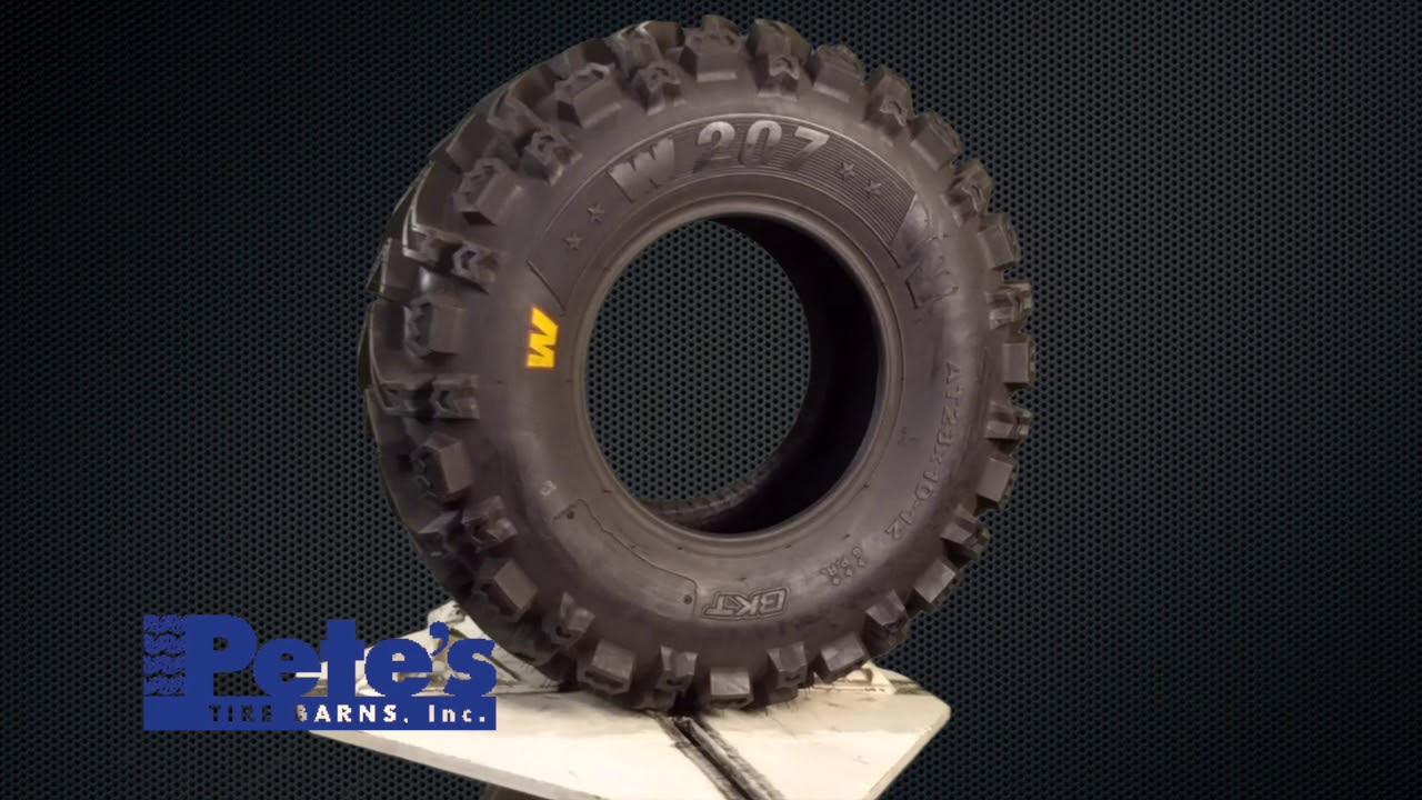 28x10.00-12 BKT W207 ATV Tire (6 Ply) - YouTube