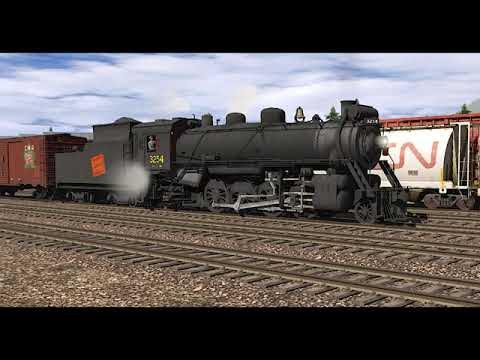 CN #3254 Whstles In Trainz !!!!!!!!!!! @T128Productions - YouTube