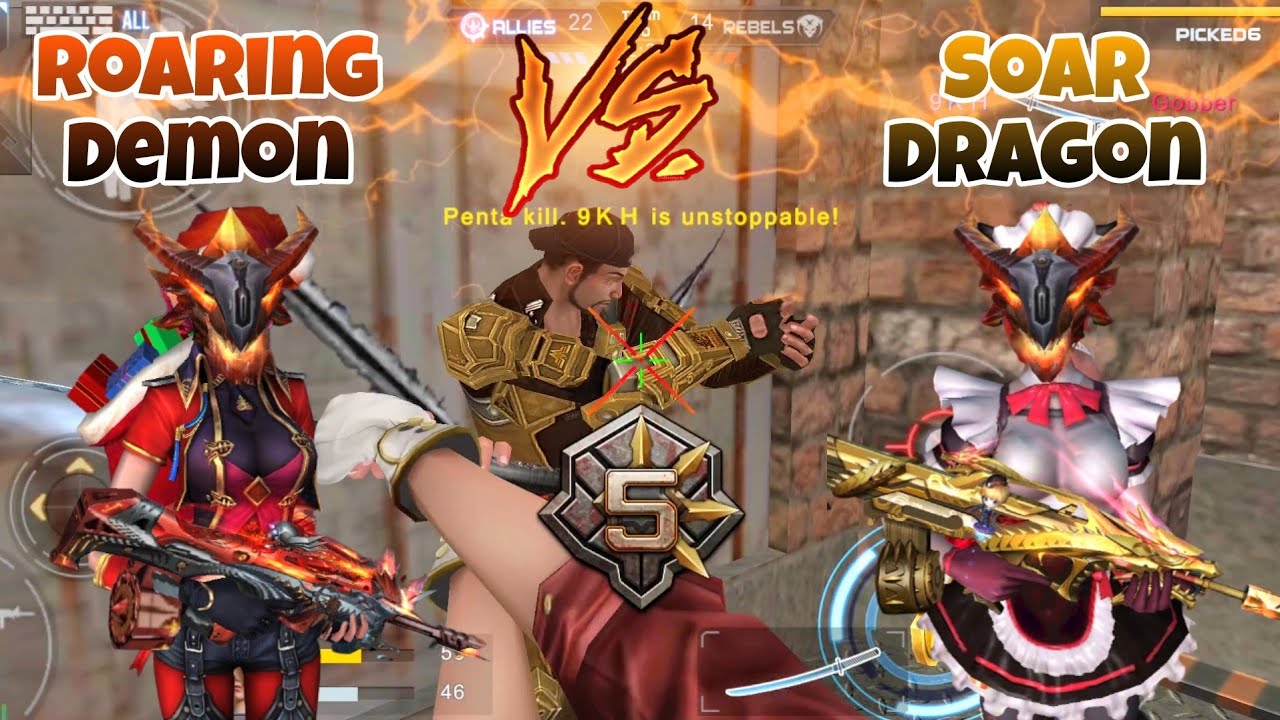 Crisis Action - Use Roaring Demon and Soar Dragon (Ranked Match) - YouTube