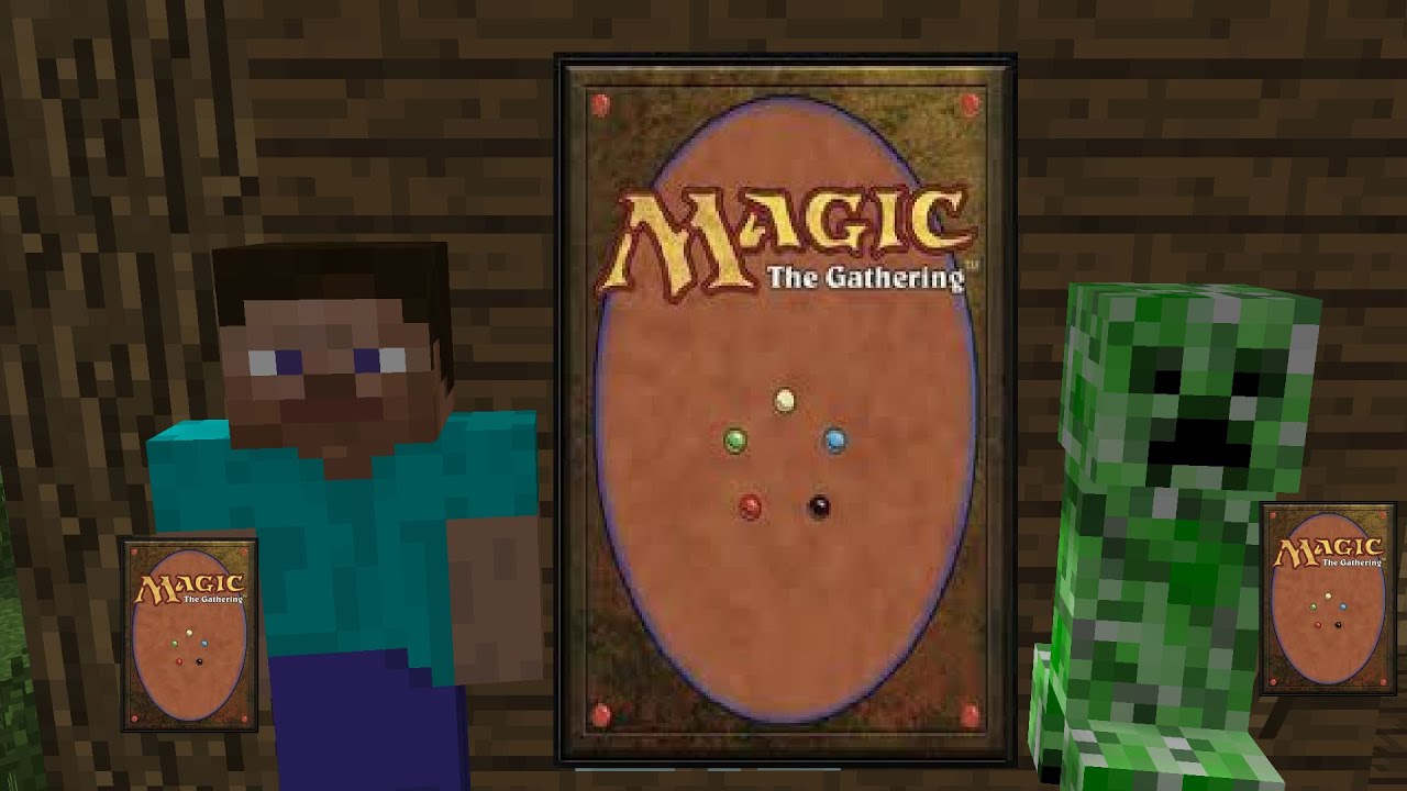 Magic the gathering (a minecraft animation) - YouTube