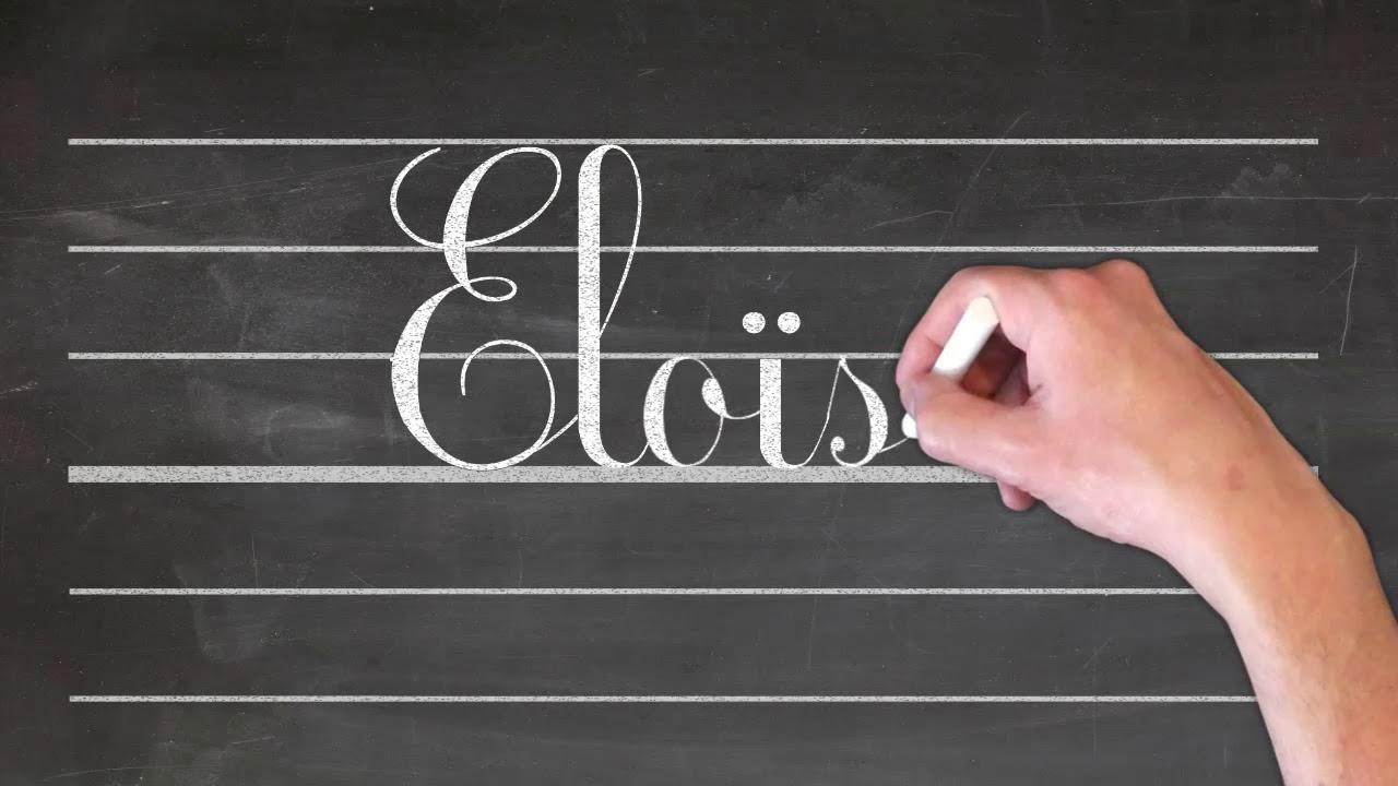Ecrire Eloïse 🖋 prénom lettres cursives attachées 📕 Ecole Primaire - CP ...