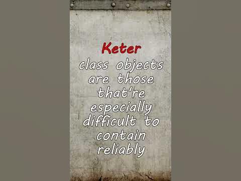 Everything You Need to Read SCP | Part One: Classes | Keter - YouTube