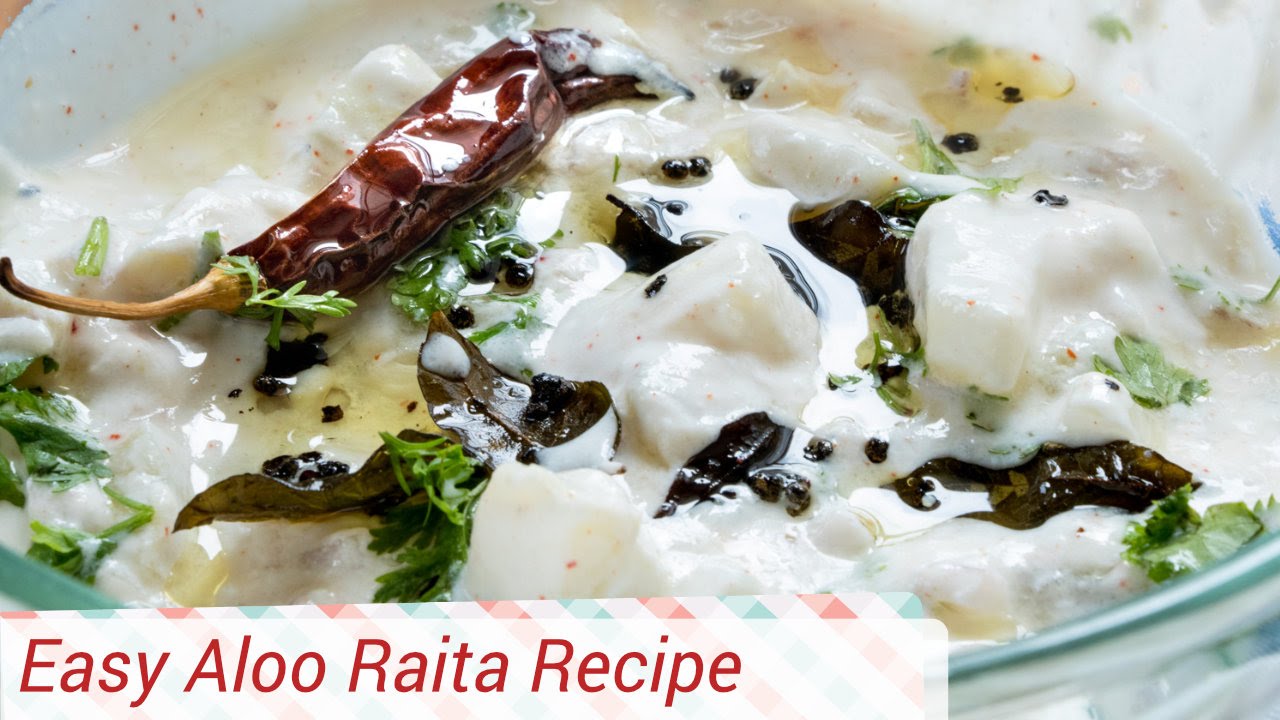 Aloo Raita (Indian potato salad) - Quick and easy Raita Varieties - YouTube