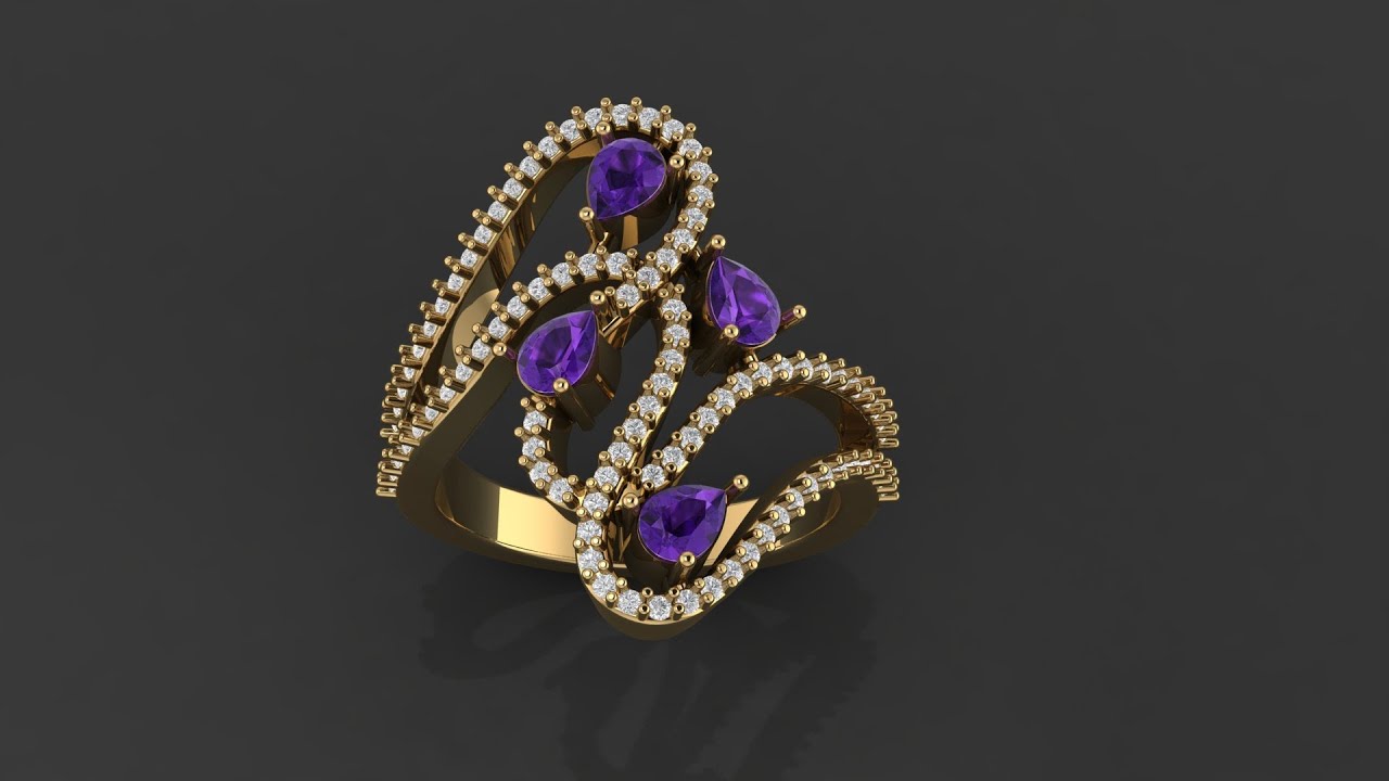 ||Making of Engagement Ring in Matrix ||Ring Tutorial||Diamond Ring ...