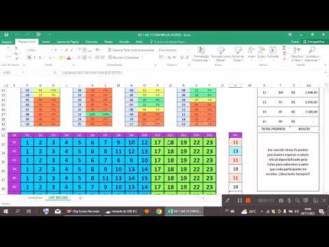 DO NÚMERO 01 AO 15 COM 90% IDEAL PARA BOLÕES. FEZ DE 11 A 14 PONTOS.